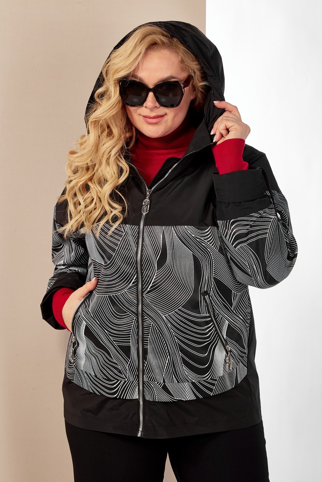 Куртка 2117 черный Shetti купить - 6% скидка | в наличии